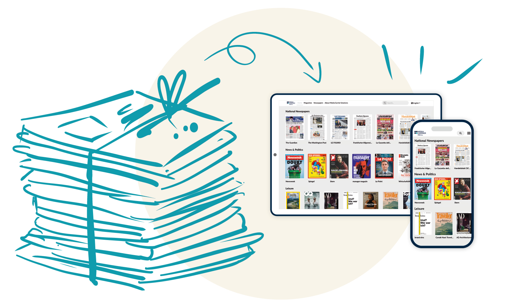 Paperless press & podcasts - Media Carrier Solutions